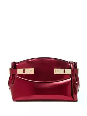 FERRAGAMO Hug Clutch With Crystal Embellishments