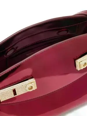 FERRAGAMO Hug Clutch With Crystal Embellishments