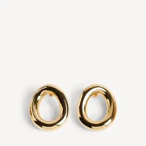 Balenciaga Eisa Ellipse Earrings - Gold