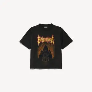 Balenciaga Sacré Caur Medium Fit T-shirt - Black