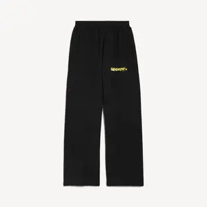 Balenciaga Messy Spray Baggy Sweatpants - Black