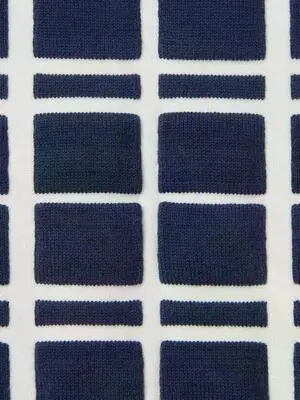 La DoubleJ Tie-front Checked Cardigan