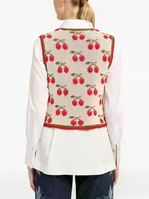 La DoubleJ Cherry Tie Gilet
