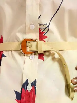 La DoubleJ Eyelet Detail Cinch Belt