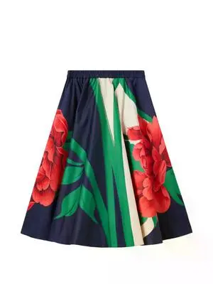 La DoubleJ Floral Ballerina Midi Skirt