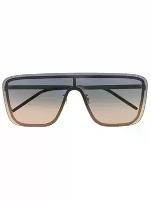Saint Laurent Sl364 Mask Sunglasses - Silver
