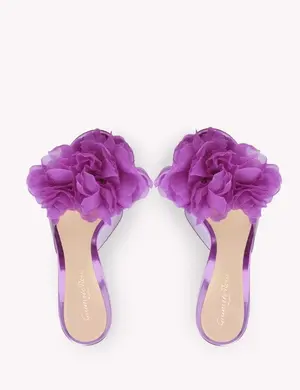 GIANVITO ROSSI Igea Mules - Purple - Tpu