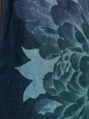 La DoubleJ Floral Print Straight Leg Jeans