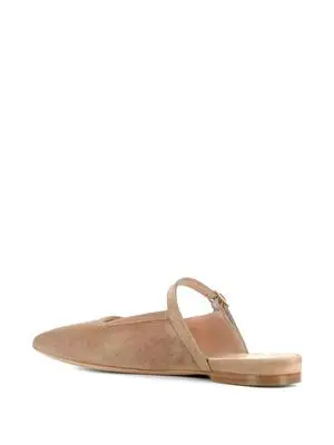 TASSINARI Strap Suede Mules - Neutrals