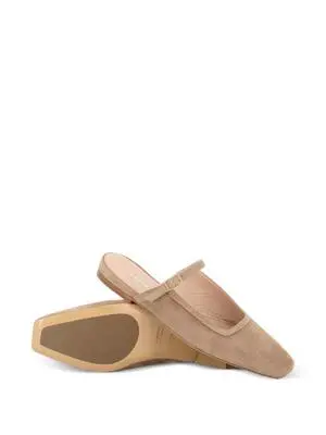 TASSINARI Strap Suede Mules - Neutrals