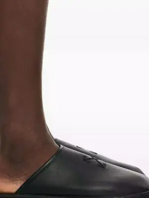 Off-White Arrow Leather Slippers