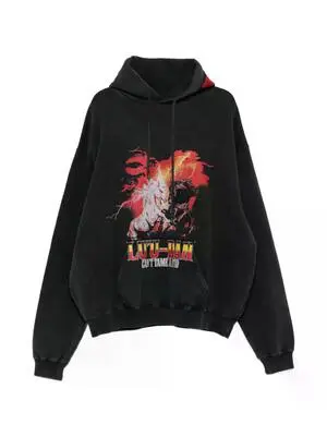 LỰU ĐẠN Graphic Print Oversized Hoodie