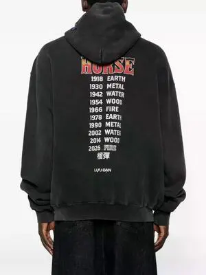 LỰU ĐẠN Graphic Print Oversized Hoodie