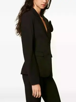 TWINSET Single-breasted Blazer With Detachable Floral Brooch