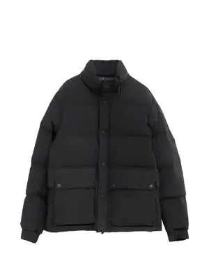 Moncler Padded Jacket With Pockets - Black