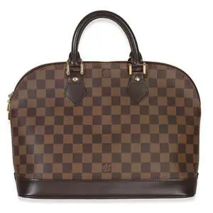LOUIS VUITTON Damier Ebene Canvas Alma Pm - Brown