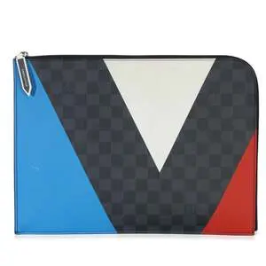 LOUIS VUITTON Damier Cobalt Americas Cup Porte Documents