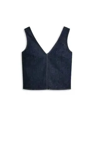 Scanlan Theodore Denim V-neck Tank