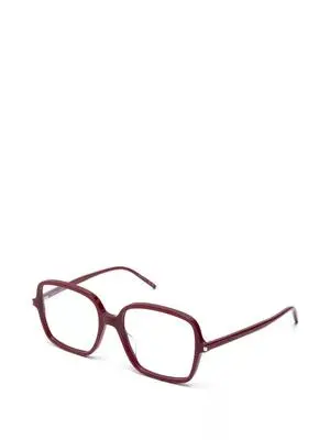 Saint Laurent Square-frame Glasses - Brown