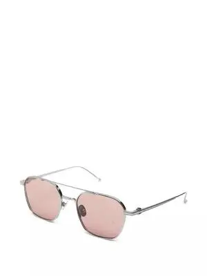 Cartier Geometric Frame Sunglasses - Silver