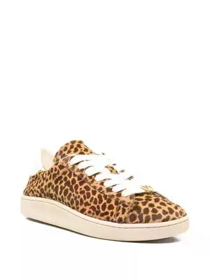 Valentino Garavani Leopard Print Sneakers - Neutrals