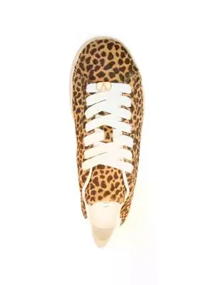 Valentino Garavani Leopard Print Sneakers - Neutrals