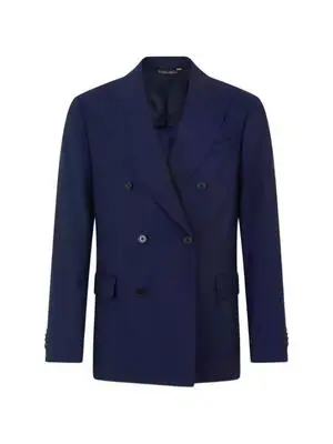 Brooks Brothers Double-breasted Weave Virgin Wool Suit