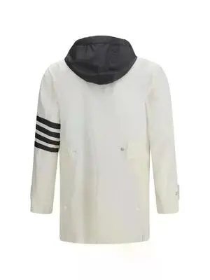 Thom Browne Stripe-detail Hooded Coat