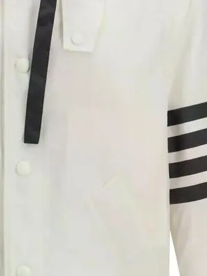 Thom Browne Stripe-detail Hooded Coat