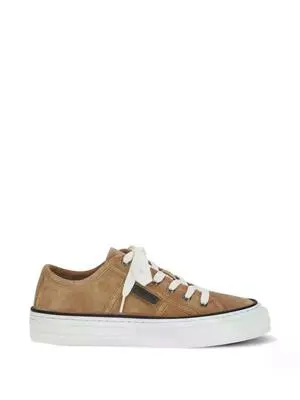 Brunello Cucinelli Monili-tab Leather Sneakers