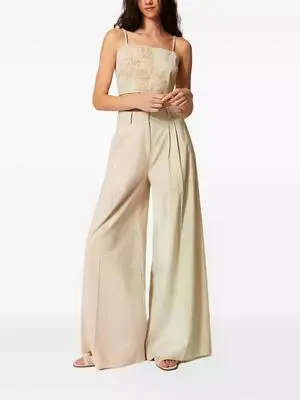 TWINSET Pleated Palazzo Trousers