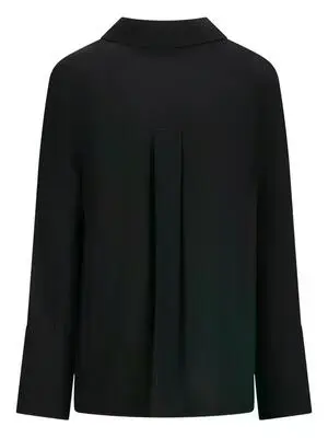 Max Mara Dover V-neck Polo Top - Black