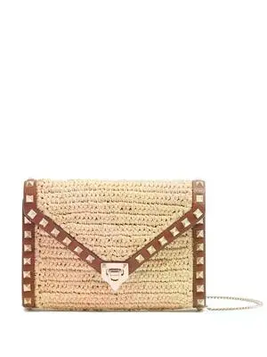 Valentino Garavani Mini Rockstud Raffia Bag