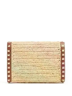 Valentino Garavani Mini Rockstud Raffia Bag