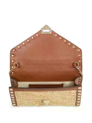 Valentino Garavani Mini Rockstud Raffia Bag