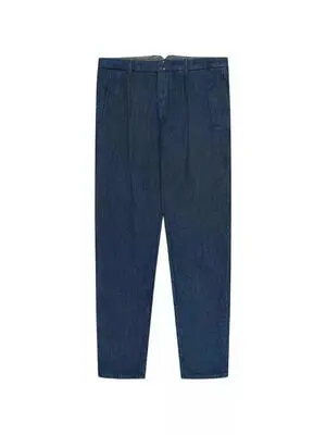 Incotex Pleated Five-pocket Jeans - Blue