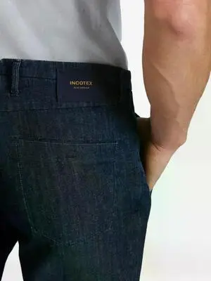 Incotex Pleated Five-pocket Jeans - Blue