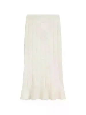 BOSS Knitted Woven Midi Skirt