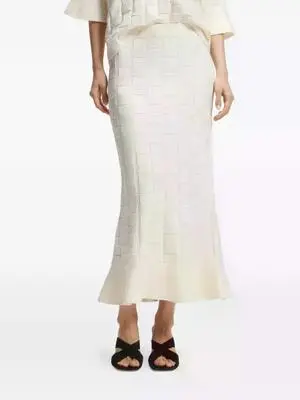BOSS Knitted Woven Midi Skirt