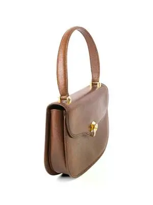 Gucci 1960s Leather Shoulder Bag - Brown