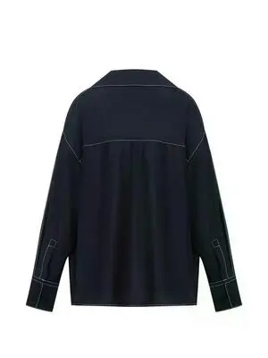 BOSS Contrast-stitching Blouse