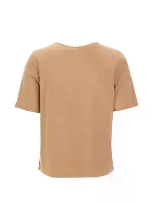 Herno Button Side Slit T-shirt - Neutrals