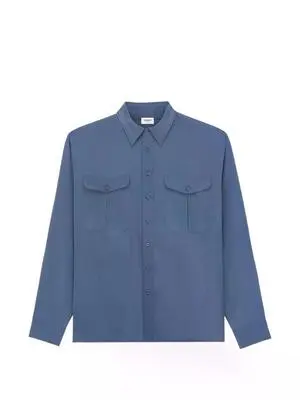 Saint Laurent Buttoned Shirt - Blue