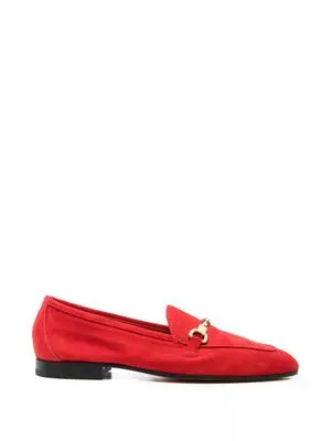 DOUCAL'S Hardware Suede Loafers - Red