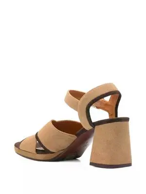Chie Mihara Criss-cross Strap Sandals - Brown
