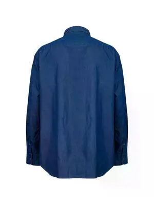 Brioni Regular Fit Cotton Shirt - Blue