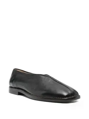 LEMAIRE Leather Flat Piped Slippers