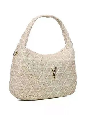 V°73 Braided Handle Logo Shoulder Bag - Neutrals