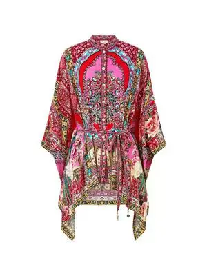 Camilla Buttoned Scarf Blouse