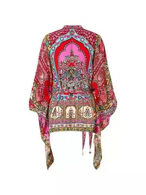 Camilla Buttoned Scarf Blouse